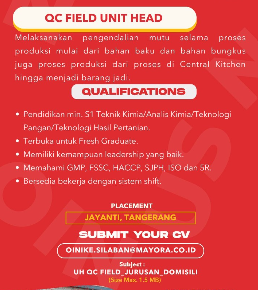 PT Mayora Indah Tbk - Bukajobs Media