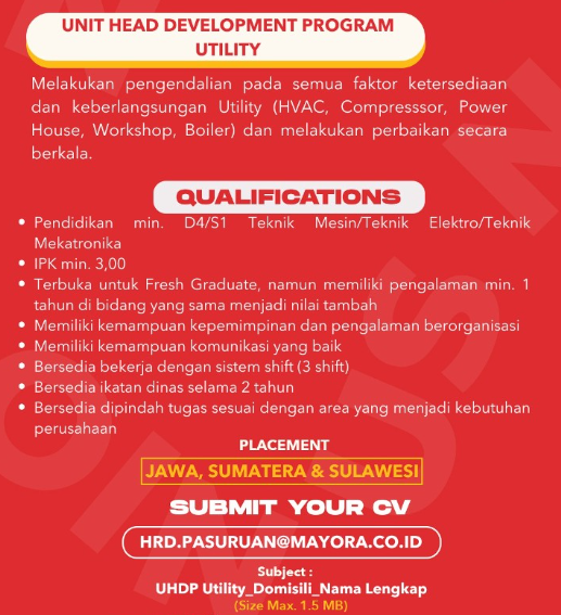 PT Mayora Indah Tbk - Bukajobs Media